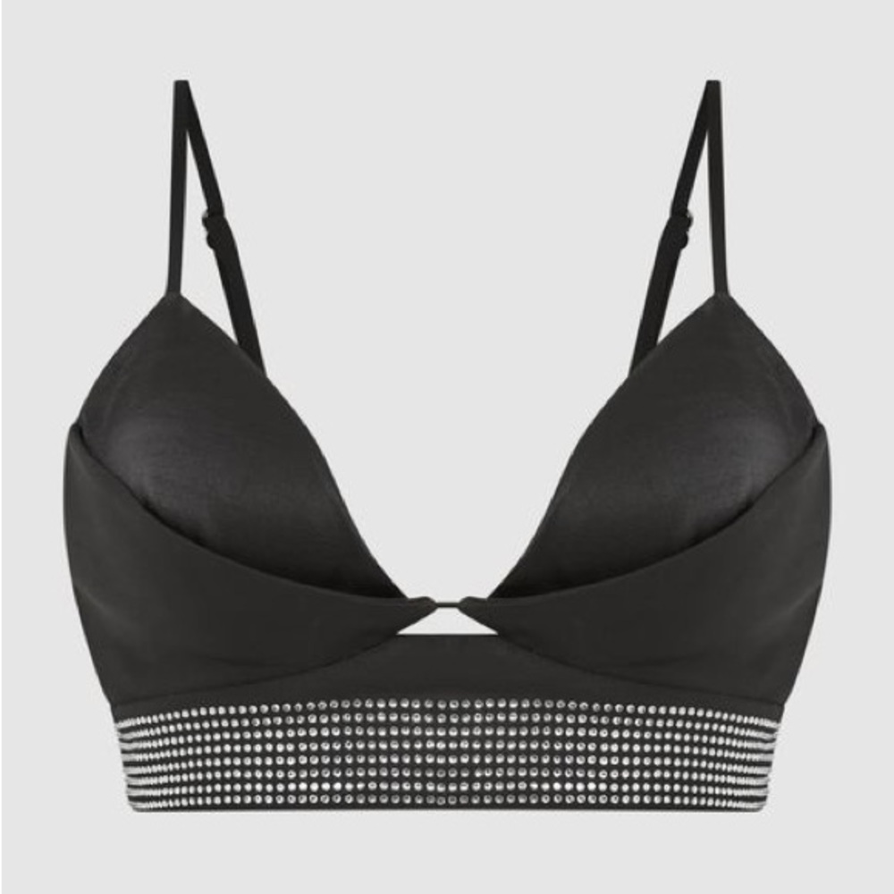 Reiss Beth Embellished Bra Top - Gem